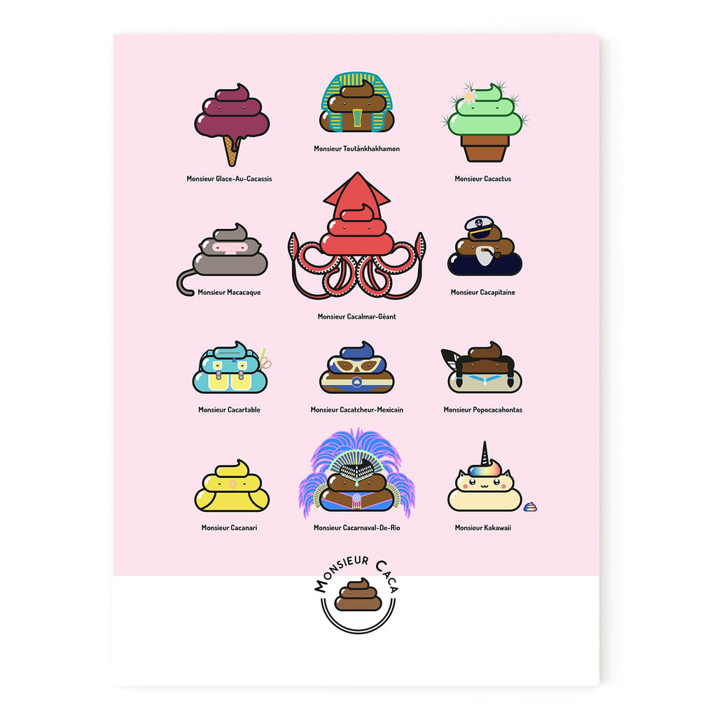 Le poposter Messieurs Caca – Monsieur Caca